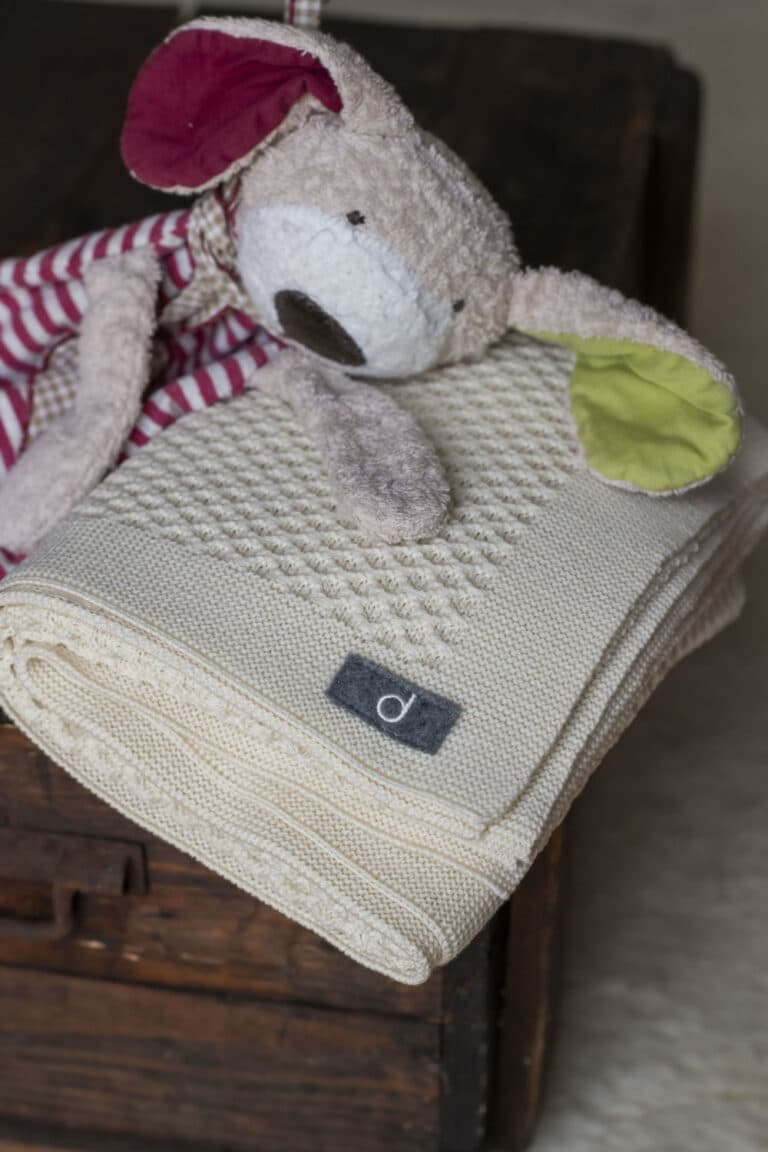Disana Babydecke aus Merinowolle naturweiss für dein Baby